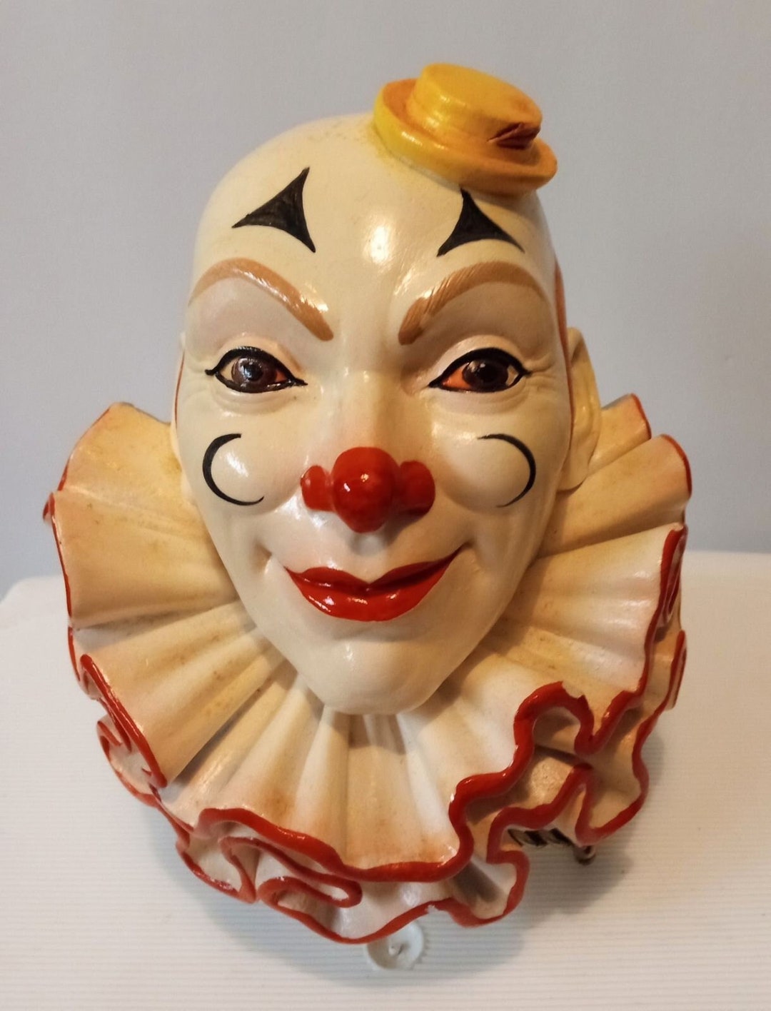 Vintage Clown Wall Hanger Chalkware Bust Decor Legend Product Made in ...