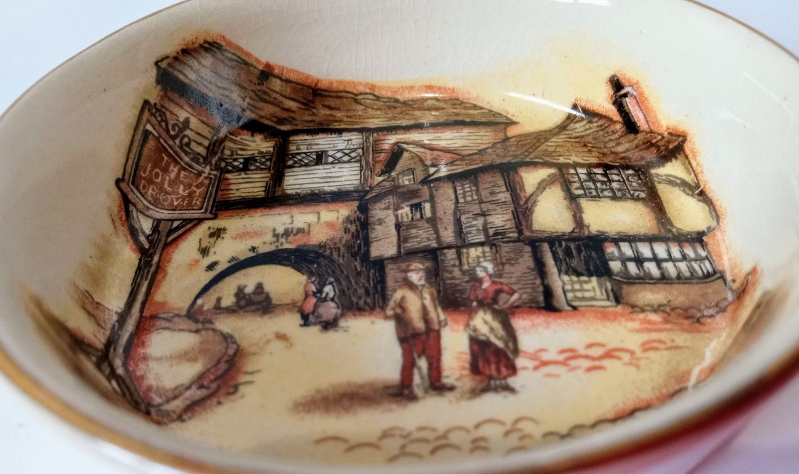 Rare Vintage Sandland Ware Small Decorative Dish the Jolly Drover ...