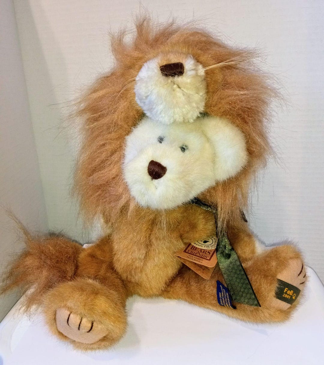 Boyds Bears Melvin Sortalion Bear Dressed as a Lion 14" Tall Wind up ...