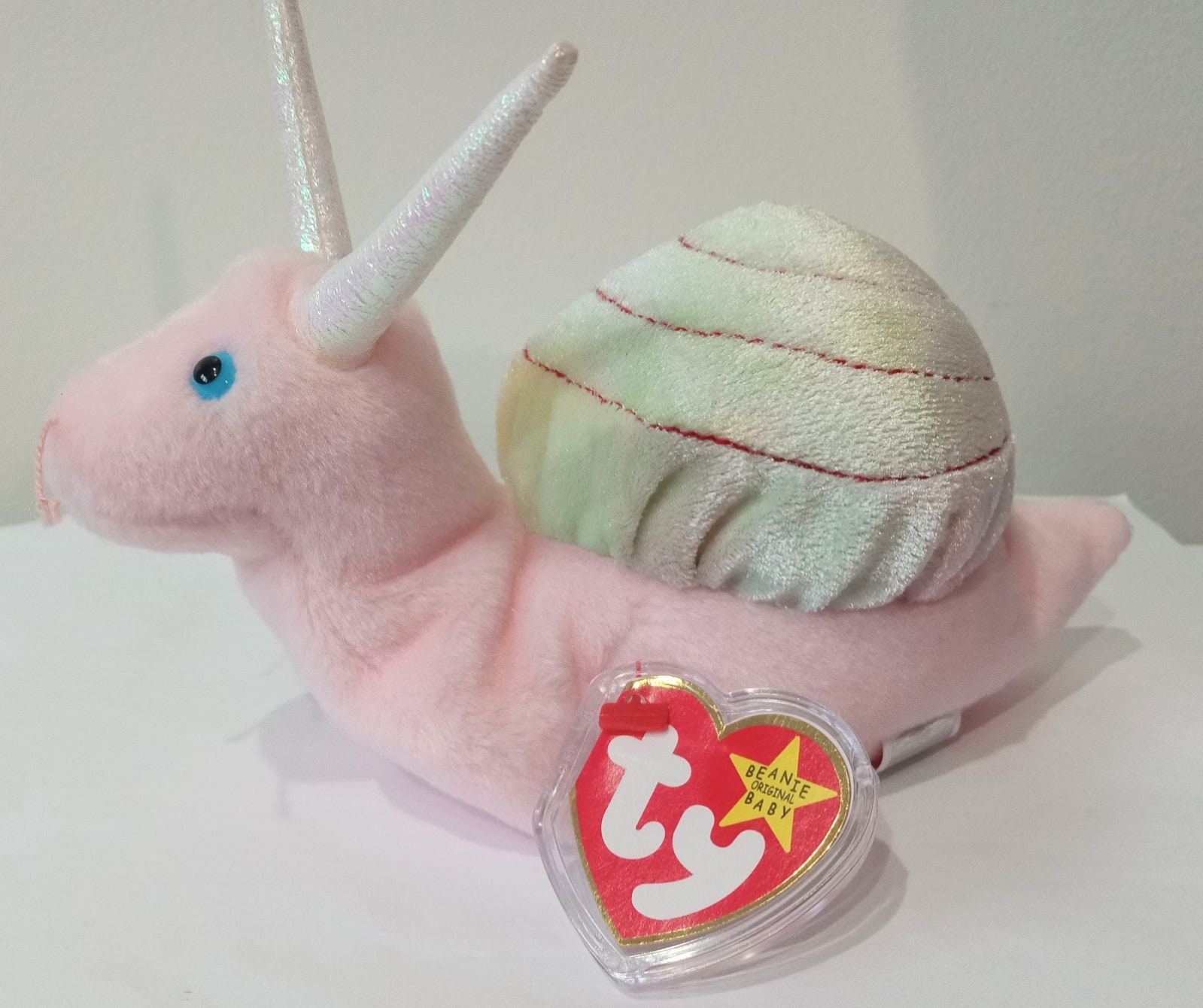 Rare Vintage TY Beanie Babies 1999 Swirly the Snail Mint With All Tags ... Rare Vintage TY Beanie Babies 1999 Swirly the Snail Mint With All Tags ...