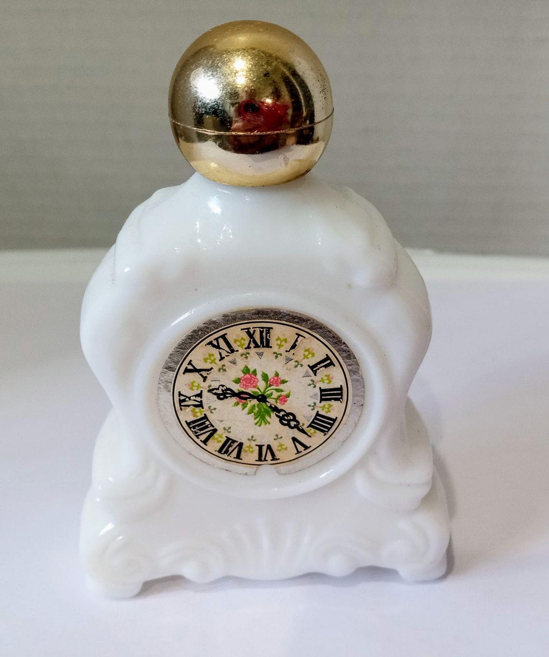 Vintage Avon Milk Glass Table Clock: 1970s Mantel Decor - Etsy