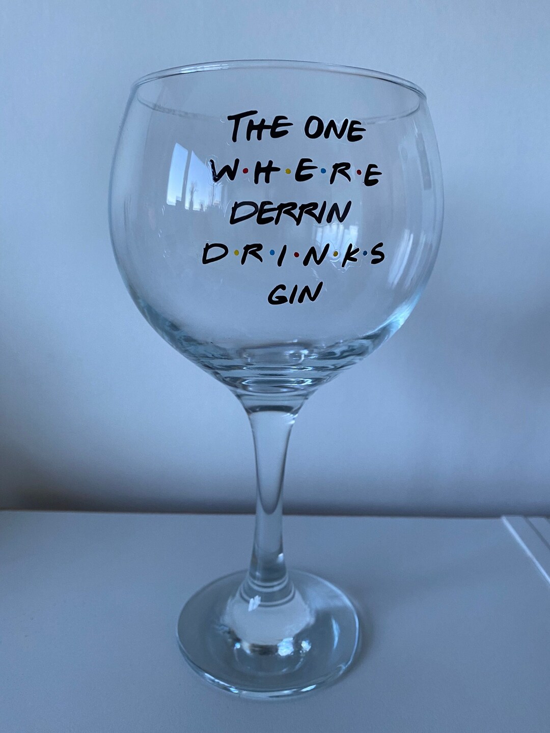 Friends TV Show Personalised Gin Glass, Friends Gin, Best Friend Gin ...