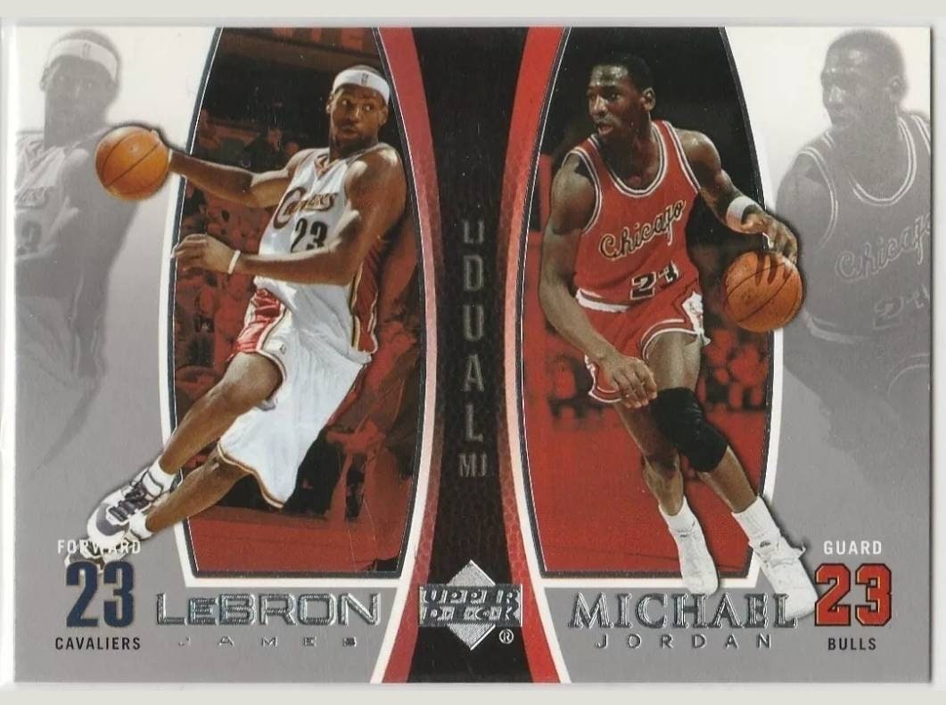Lebron James & Michael Jordan NBA GOATS Dual Special Short Print!! # ...