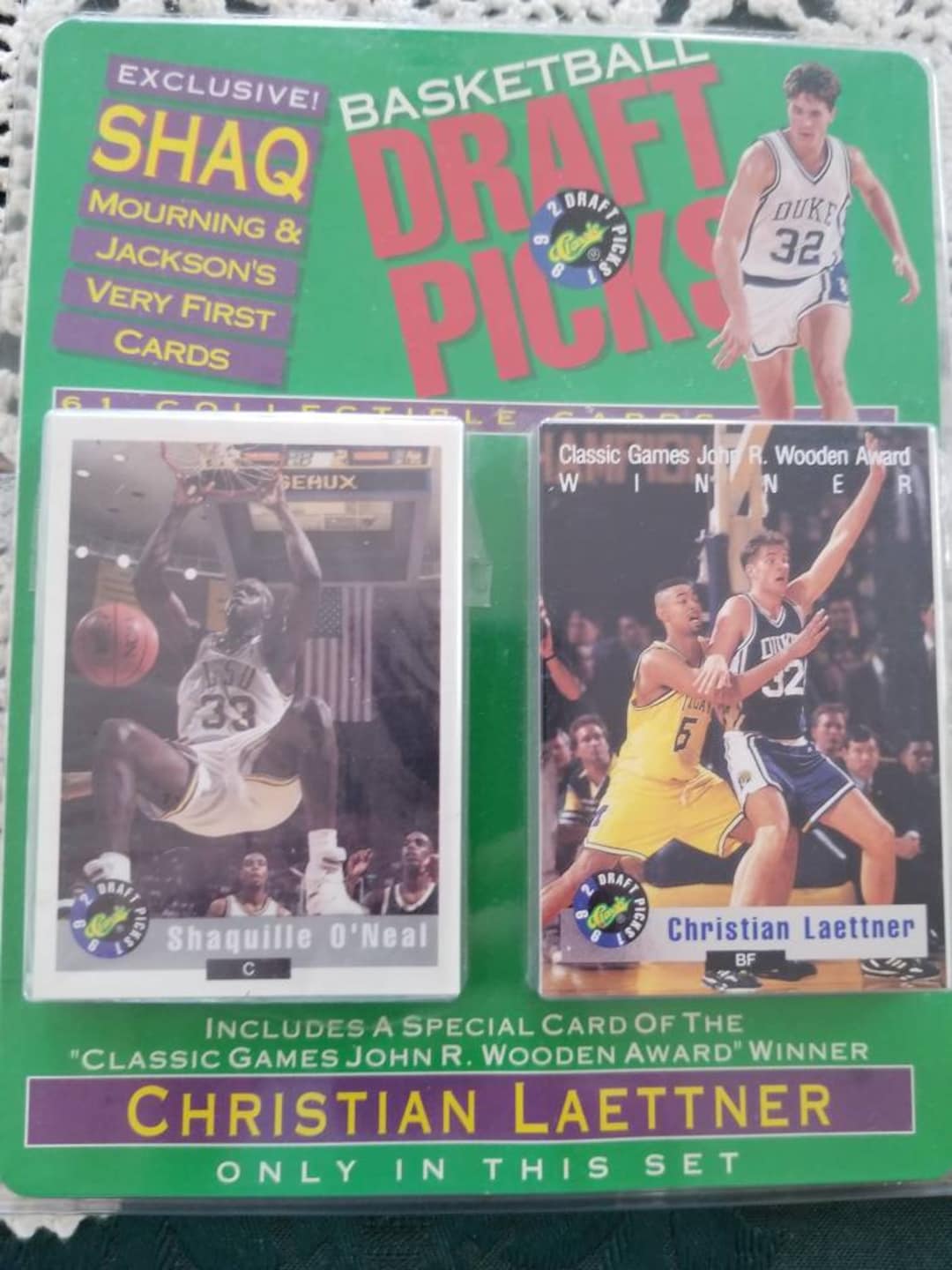 Shaquille Oneal 1992 NBA Draft Picks Unopened! Numbered Product With ...