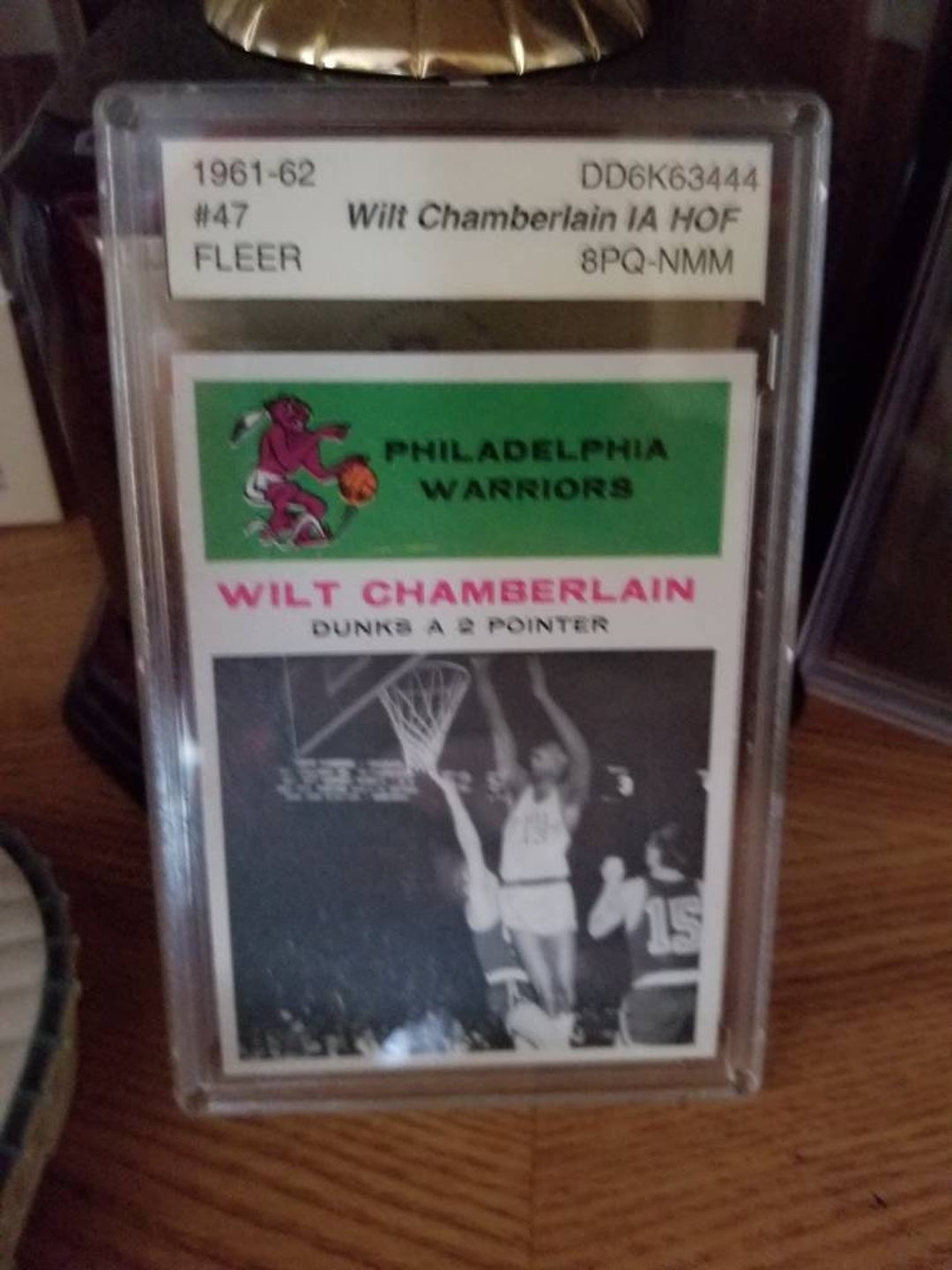 Wilt Chamberlain Rookie Asa Graded 8 and Authenticated 1961 1st Nba ...