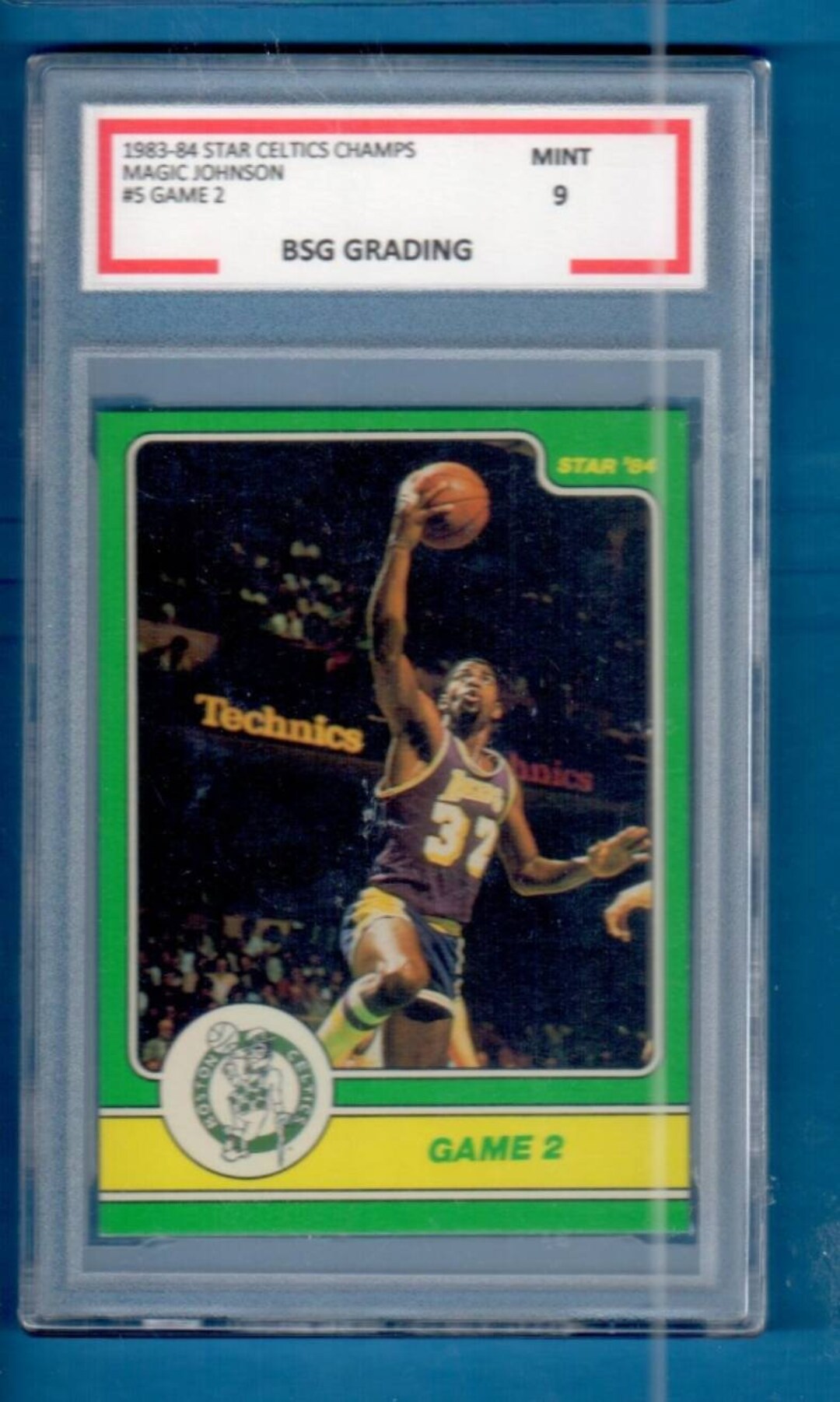 Star Rookie!! Magic Johnson! Graded 9. Rare 1983-84 Star Magic Johnson ...