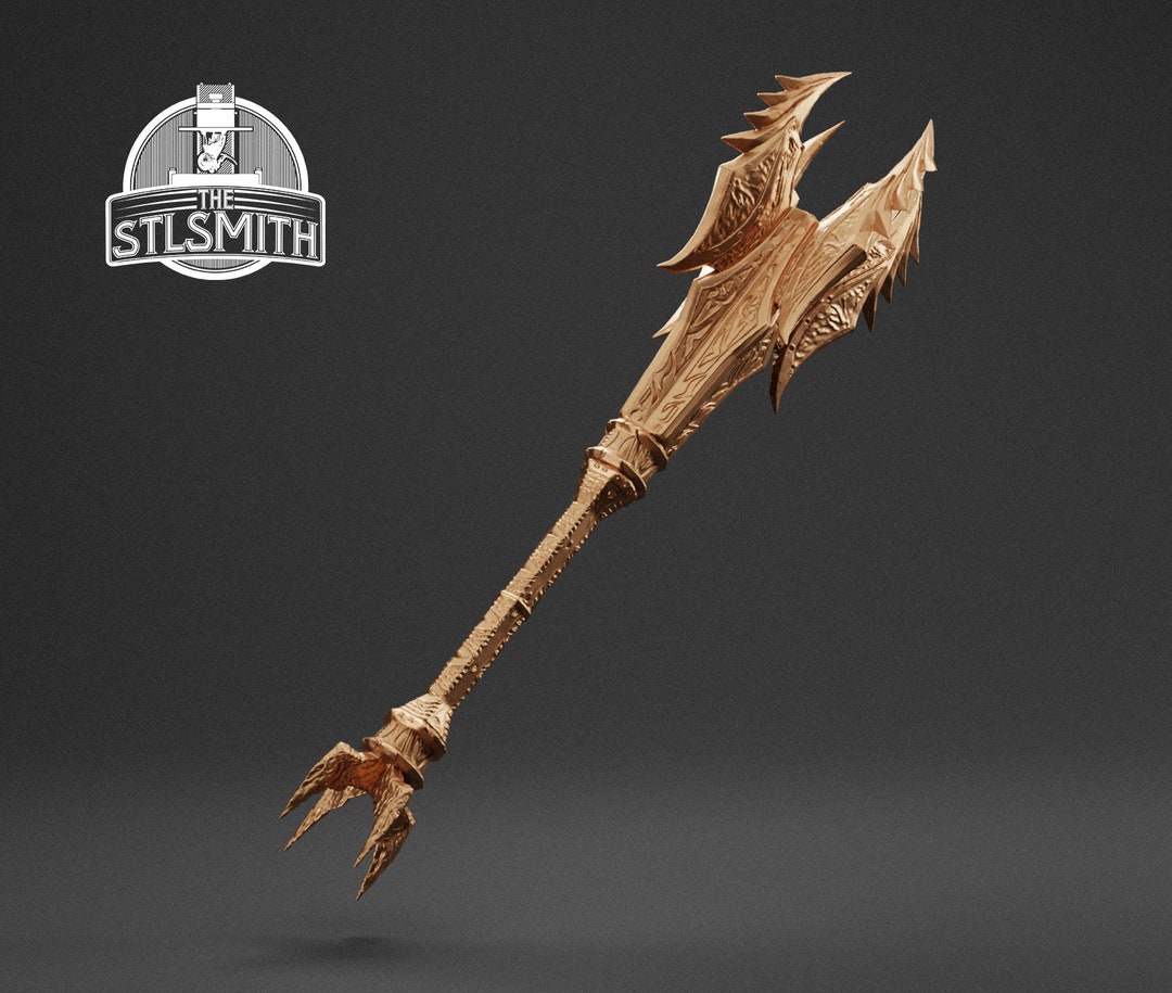 Daedric Mace Life Size Replica Prop Kit 3D Print FDM - Etsy