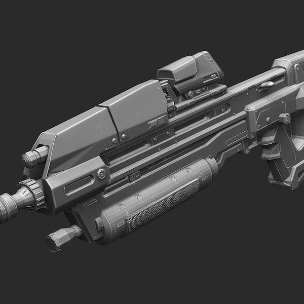 Halo Assault Rifle Stl - Etsy