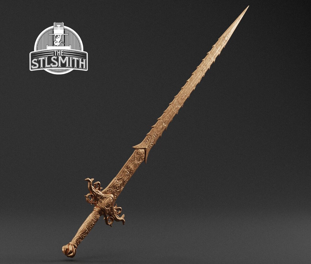Thornblade Longsword OB Life Size Replica Prop Kit 3D Print FDM - Etsy