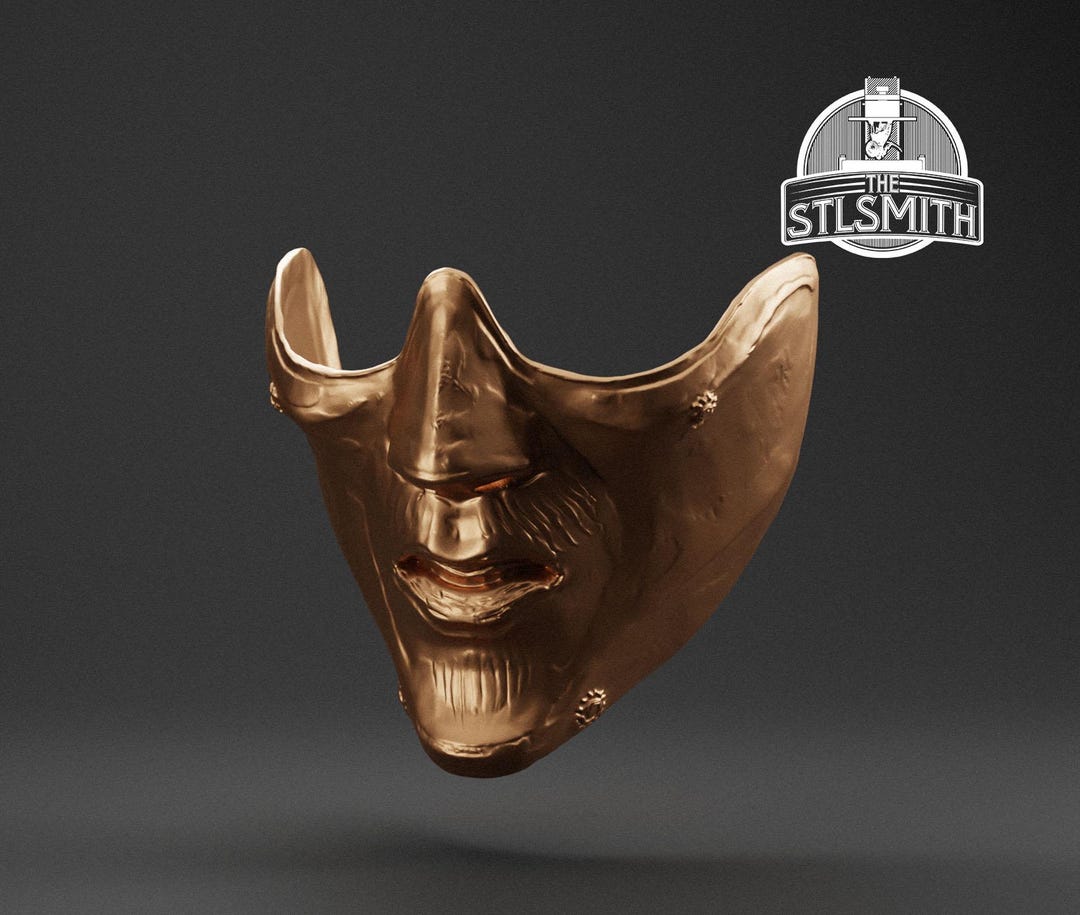 Ivory of Woe Mask Ghost of Tsushima STL Digital Model Cosplay 3D ...
