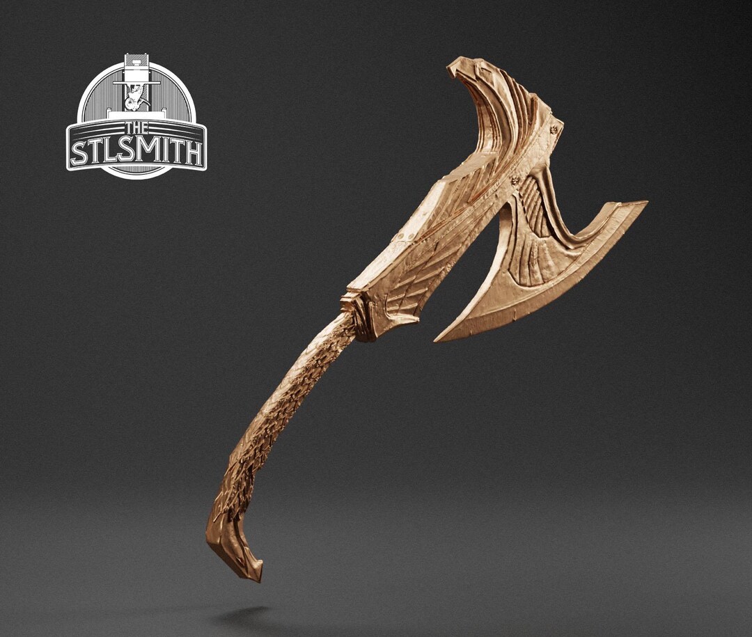 Elven War Axe Life Size Replica Prop Kit 3D Print FDM - Etsy