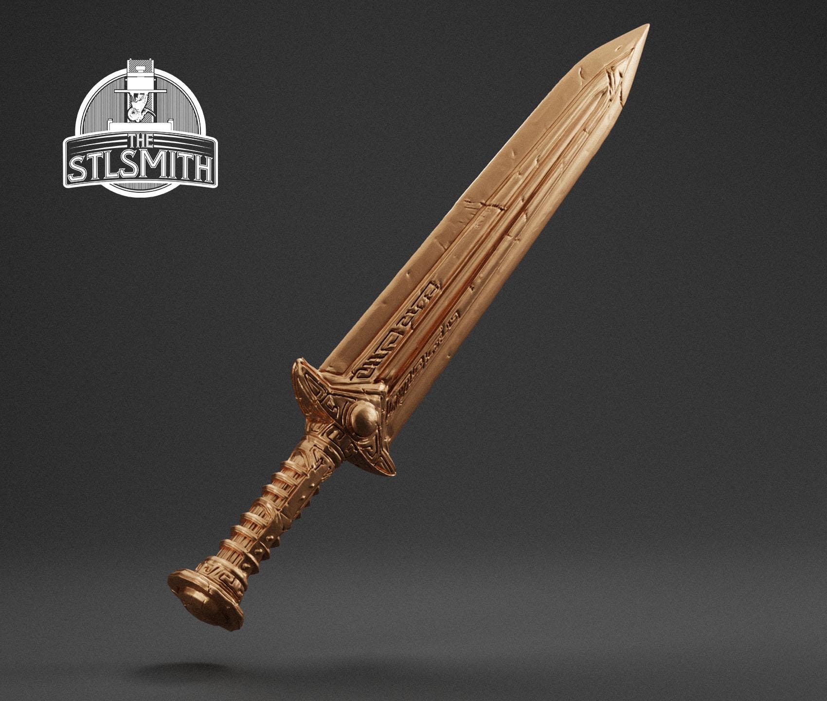 Dwarven Dagger Skyrim STL File Dwarven Dagger Skyrim Life Size Prop