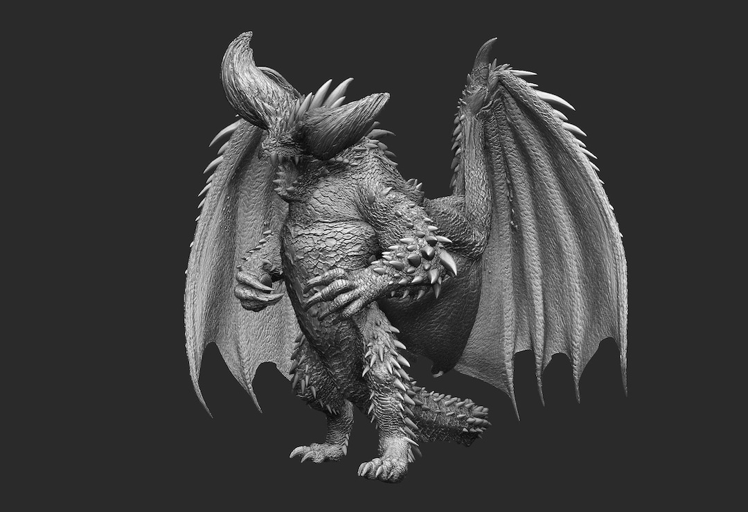 Nergigante Monster Hunter STL Digital Model 3D Print - Etsy