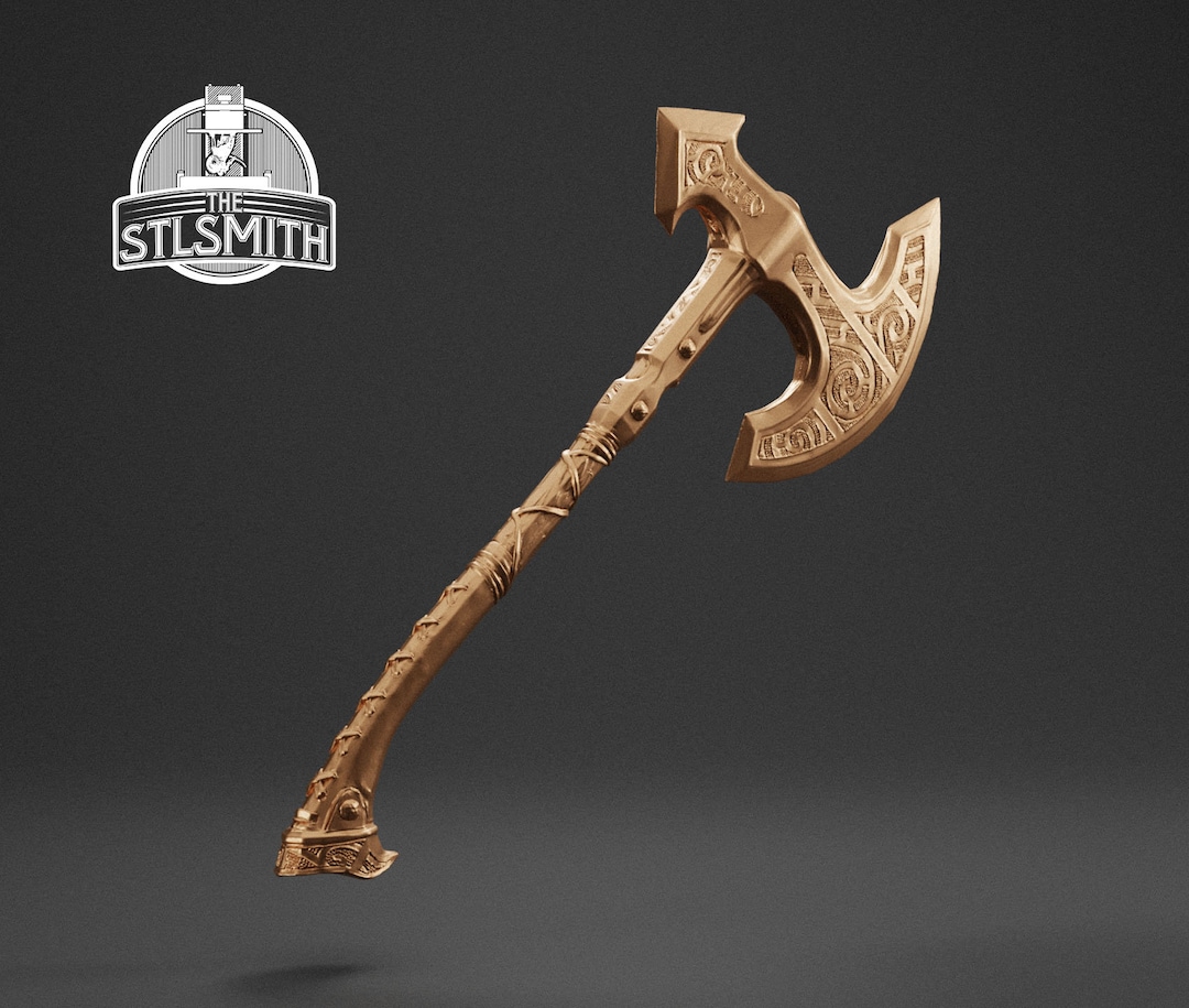Steel War Axe Life Size Replica Prop Kit 3D Print FDM - Etsy