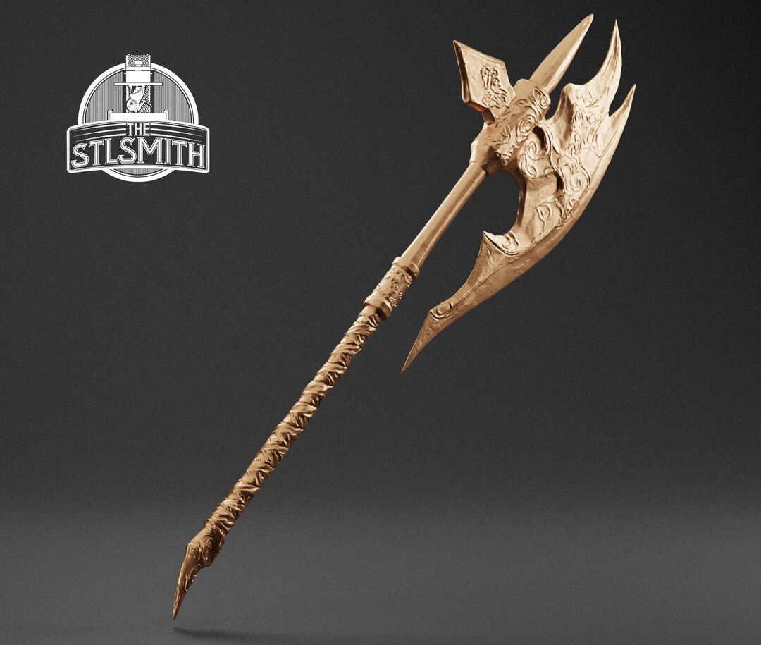 Ebony Battleaxe Life Size Replica Prop Kit 3D Print FDM - Etsy