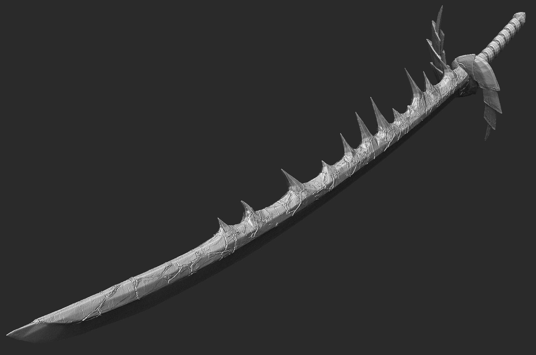 Hellish Slasher Long Sword Monster Hunter World Cosplay STL - Etsy ...