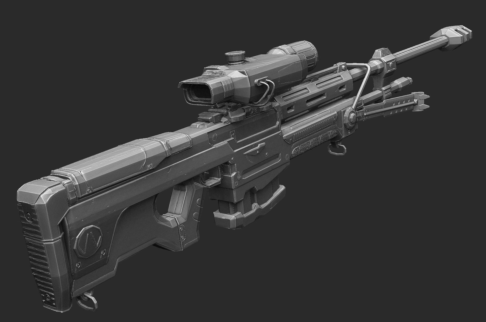 Sniper Rifle Halo 2 STL Digital Model 3D Print Cosplay - Etsy.de