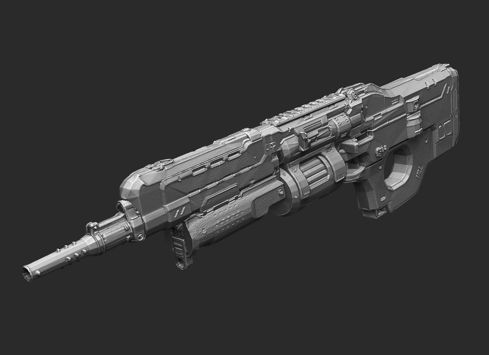 Assault Rifle Doom 2016 Cosplay STL Digital Model 3D Print | Etsy