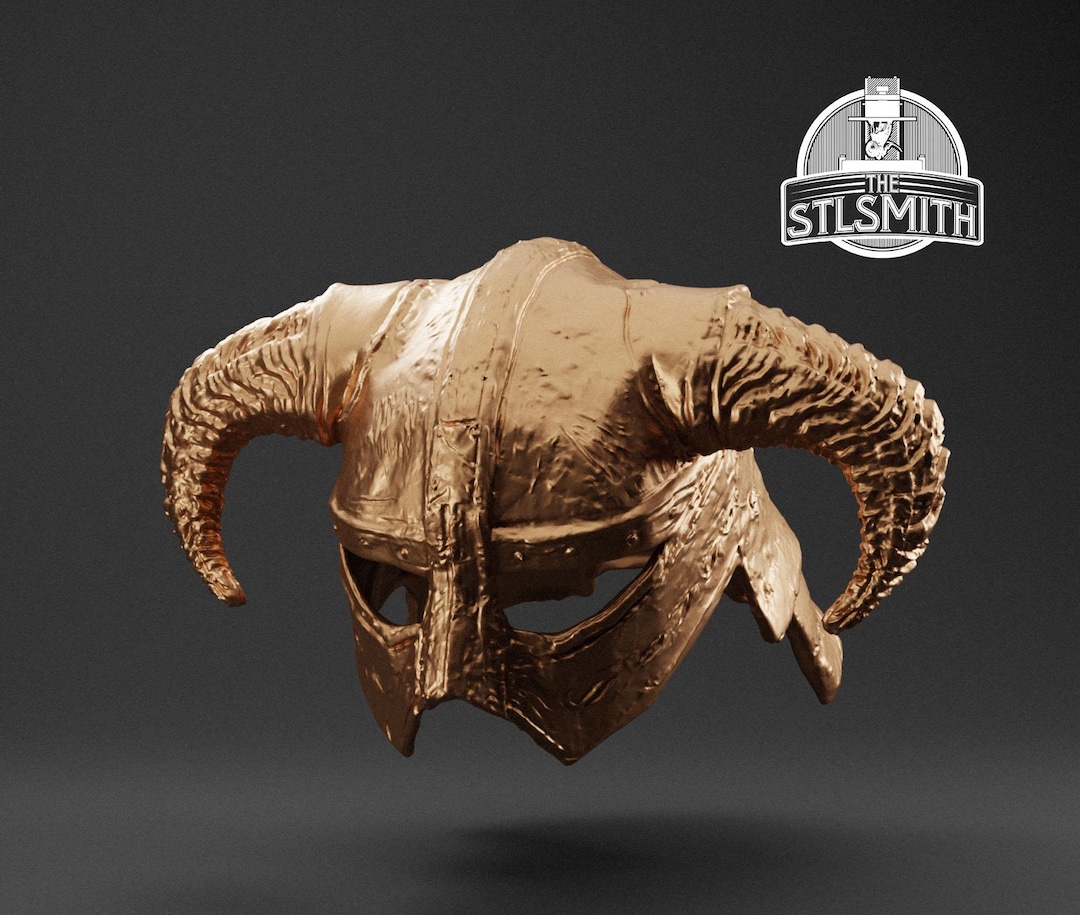 Iron Helmet Skyrim STL Digital Model Cosplay 3D Printing - Etsy