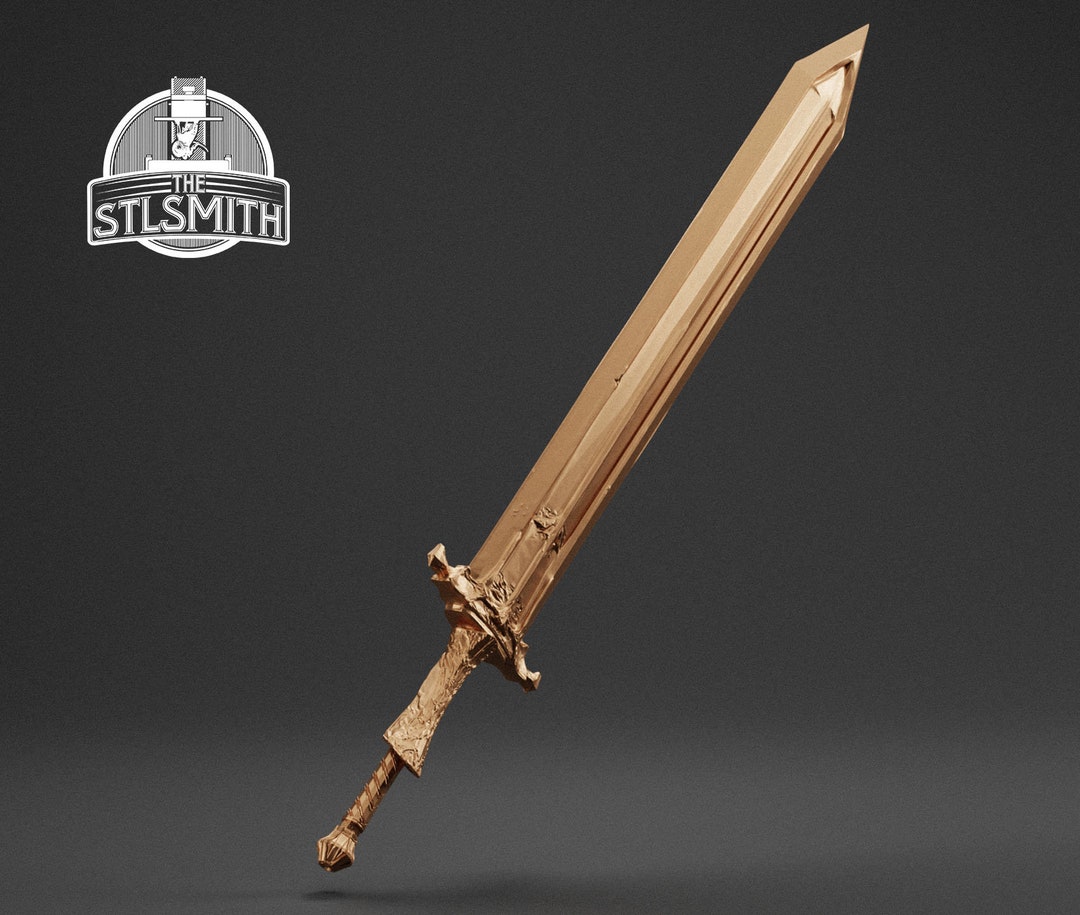 Cathedral Knight Greatsword Life Size Replica Prop Kit 3D Print FDM - Etsy