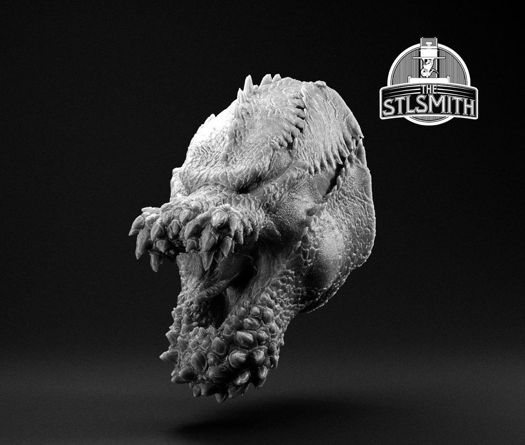 Deviljho Head Mounted Trophy Monster Hunter STL Digital Model 3D Print ...