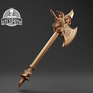 Erlang Shen Axe Life Size Replica Prop Kit 3D Print FDM - Etsy