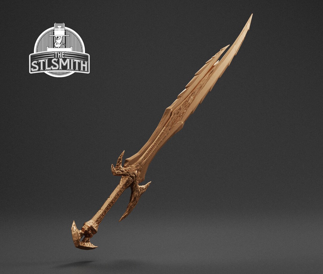Daedric Greatsword Life Size Replica Prop Kit 3D Print FDM - Etsy