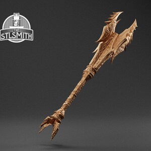 Daedric Mace Life Size Replica Prop Kit 3D Print FDM - Etsy