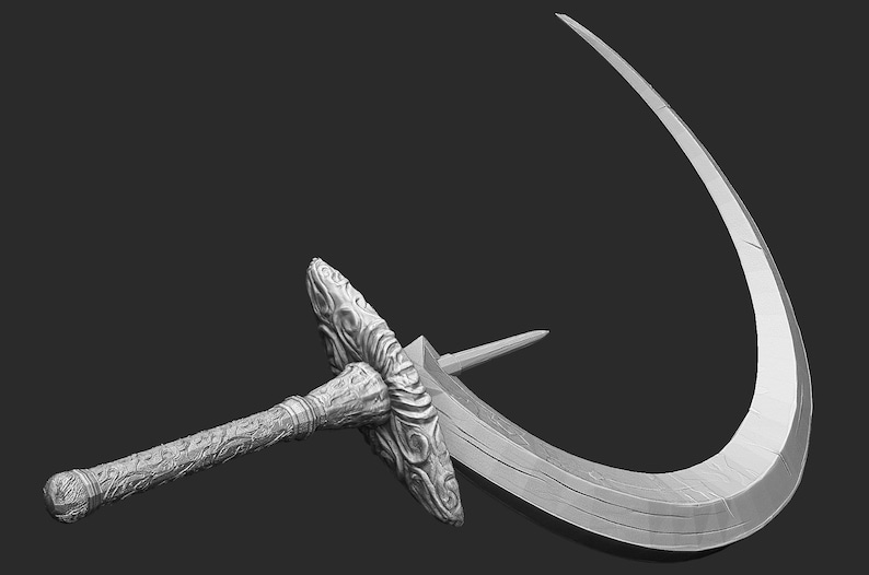 Crescent Moon Sword Dark Souls 3 STL Digital Model 3D Print - Etsy