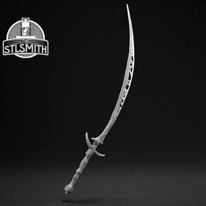 Pontiff Knight Curved Sword Dark Souls 3 STL Digital Model 3D Print ...