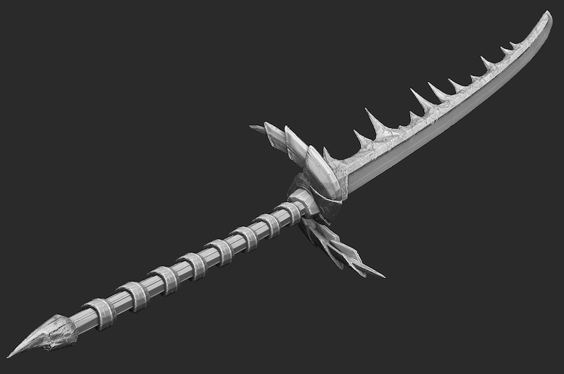 Hellish Slasher Long Sword Monster Hunter World Cosplay STL - Etsy Norway