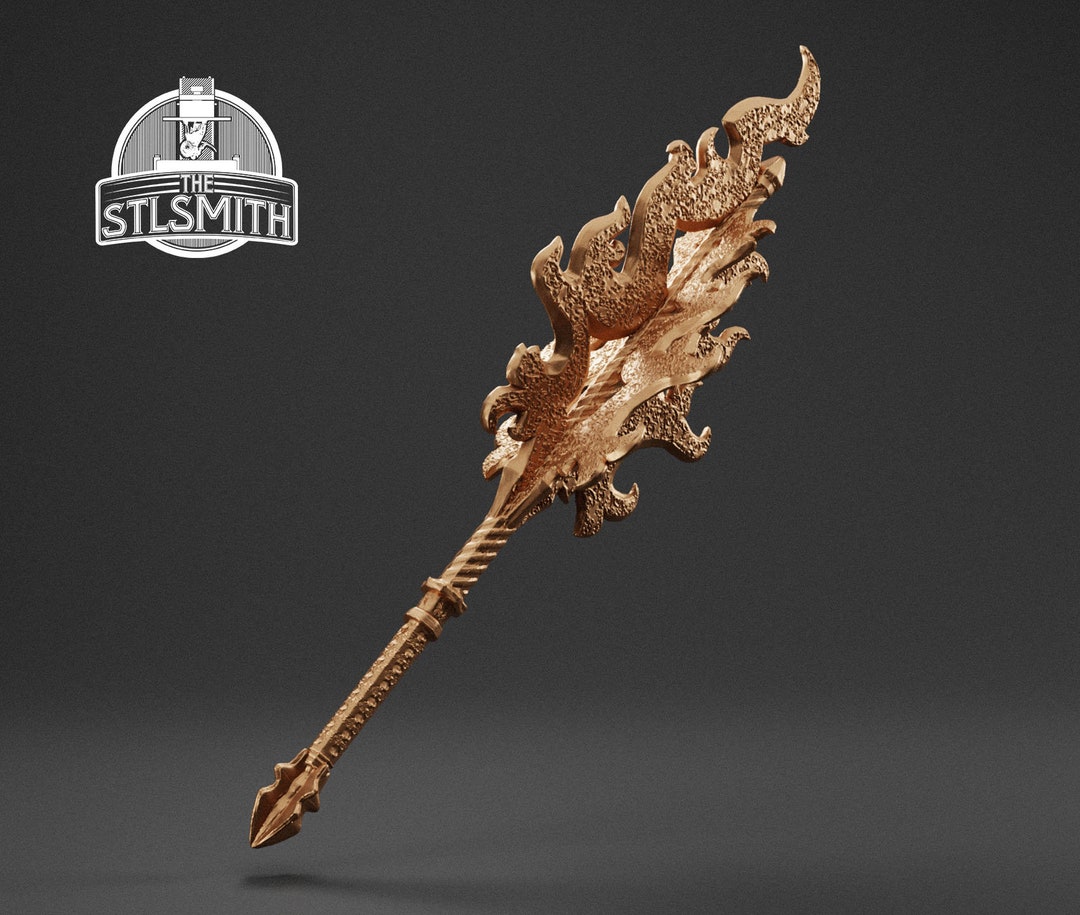 Monk's Flamemace Life Size Replica Prop Kit 3D Print FDM - Etsy
