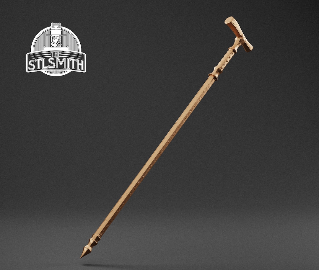 Threaded Cane Life Size Replica Prop Kit 3D Print FDM - Etsy
