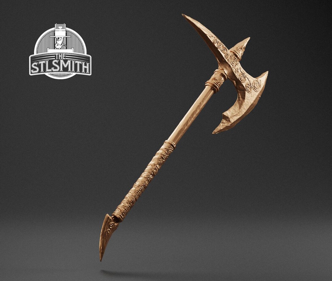 Ebony War Axe Life Size Replica Prop Kit 3D Print FDM - Etsy
