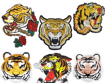 Large Tiger Head Patch | Etsy
