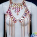 Gold Chain Dress Rhinestone Chain Dress Dancer Jewelry Red - Etsy