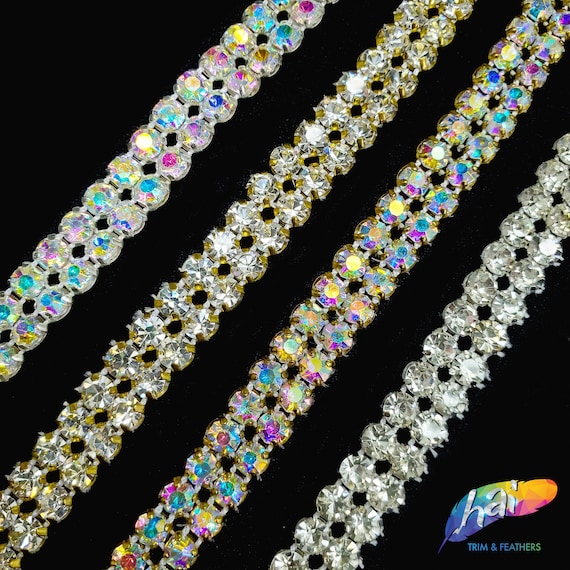 Jeweled Trim Zsy Wholesale Crystal Rhinestone Chain Trimming Bridal