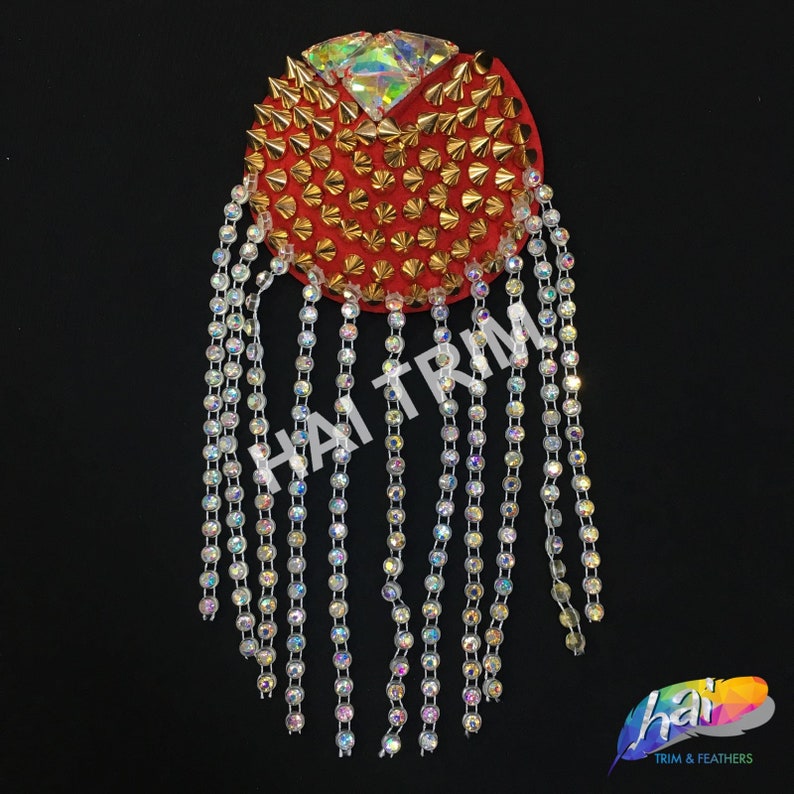 Sold PER PIECE Beaded Spike Epaulets Fancy Shoulder Patches - Etsy