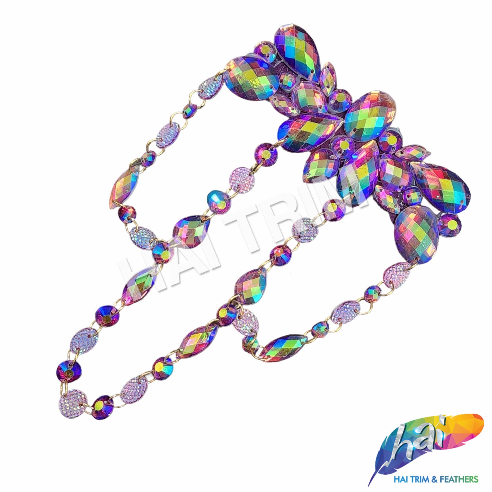 Beaded Stone Applique, Colorful Resin Gems Patch, Dance Broadway ...