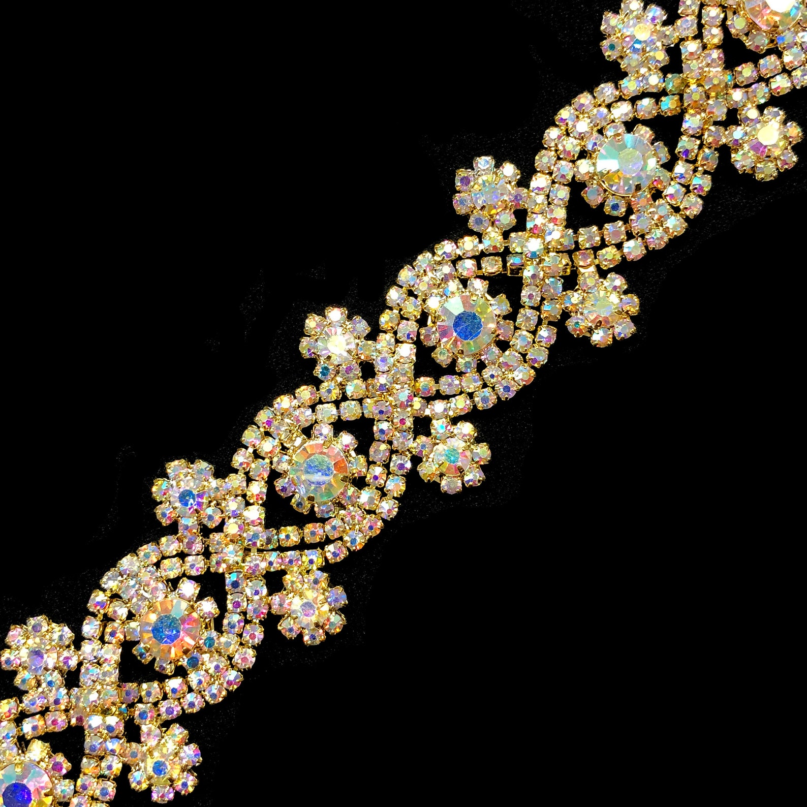 Crystal Rhinestone Trimming, Wedding or Formal Rhinestone Trim ...