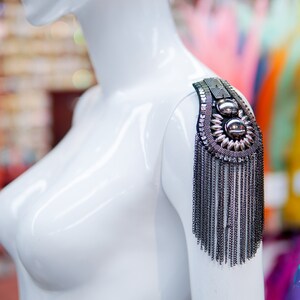 Sold PER PIECE! Beaded Epaulets, Fancy Shoulder Patches, Shiny Beaded ...