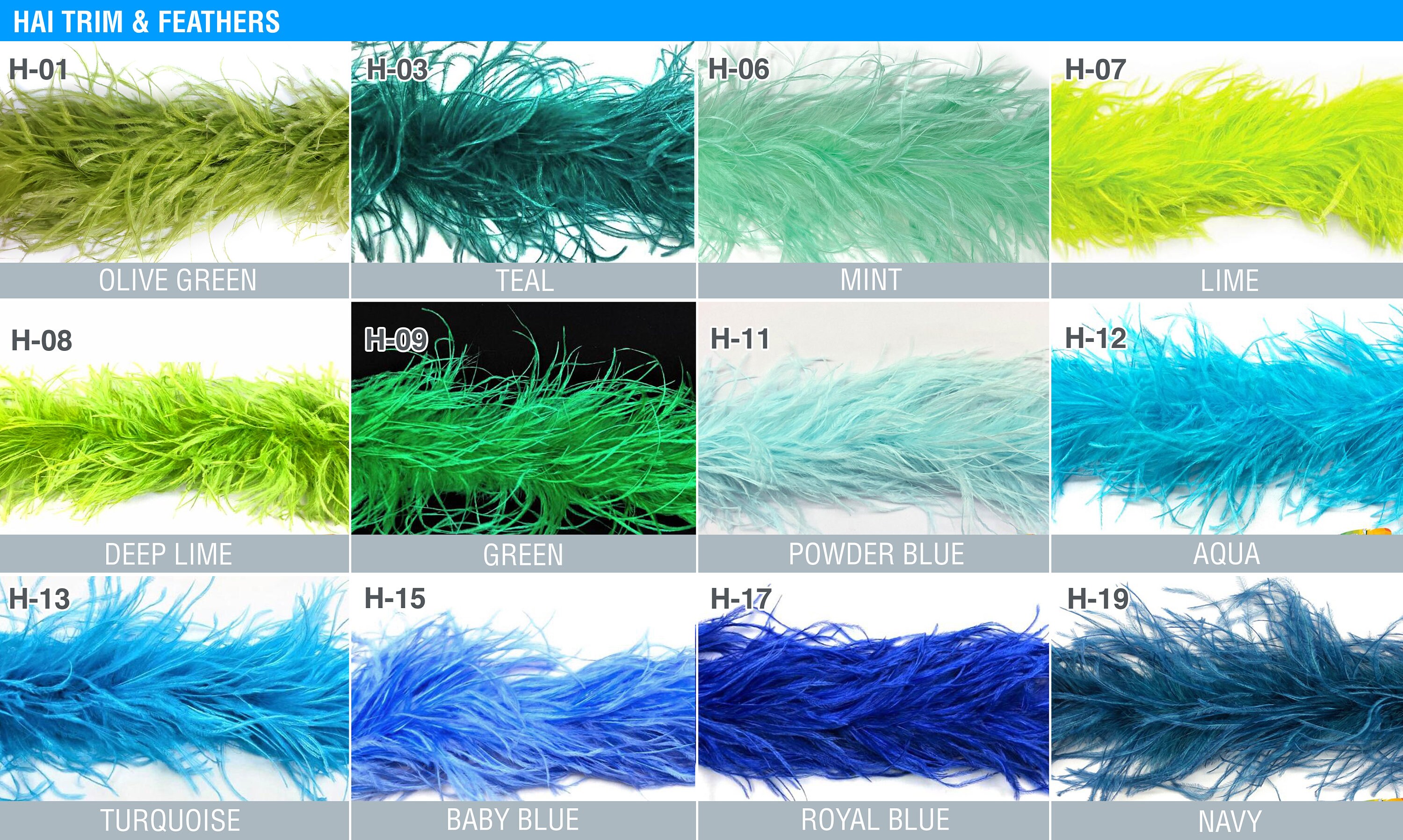 2-ply 2 Yards Long Ostrich Feather Boa Strung Feather Strand - Etsy