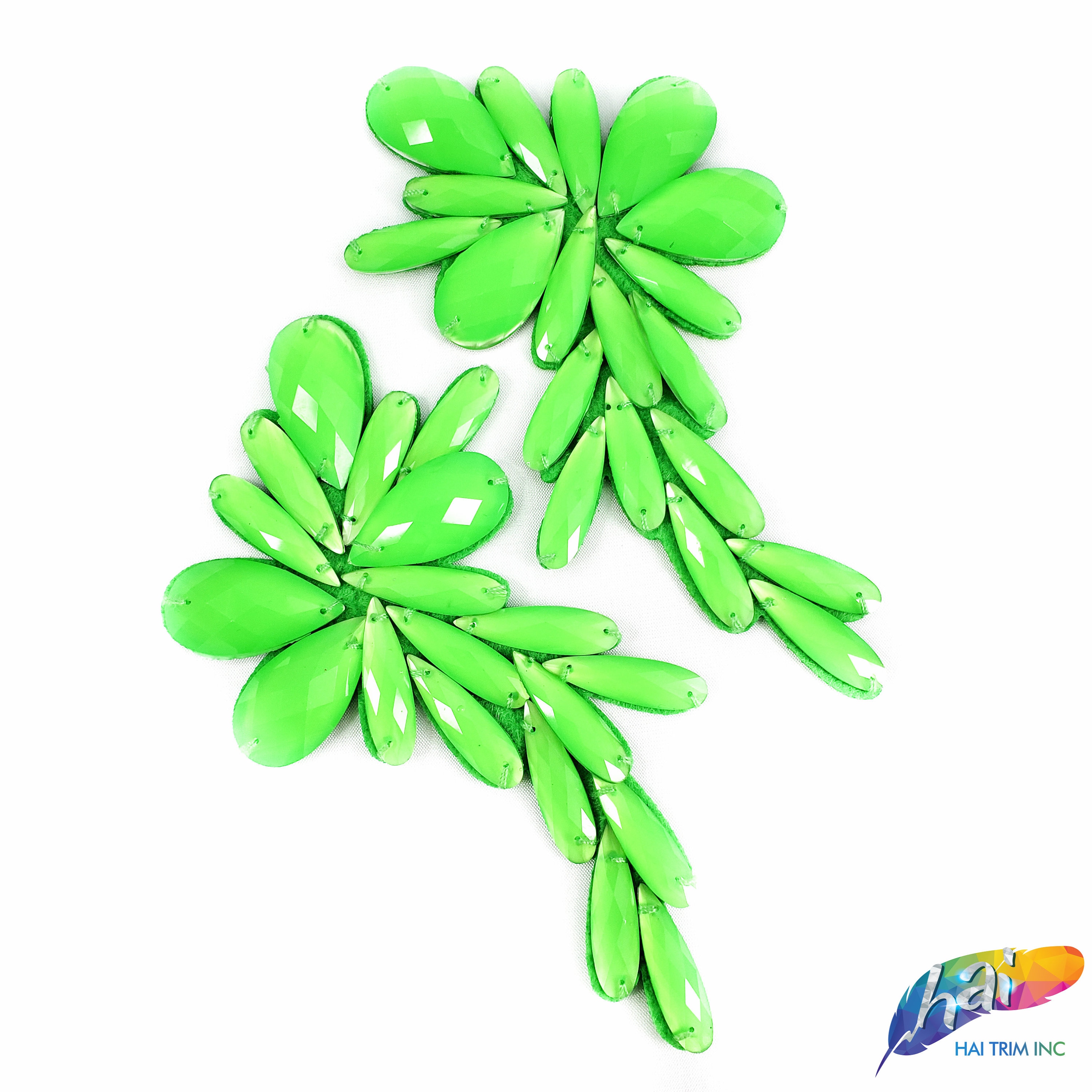 Beaded Stone Applique Colorful Resin Gems Patch Dance - Etsy