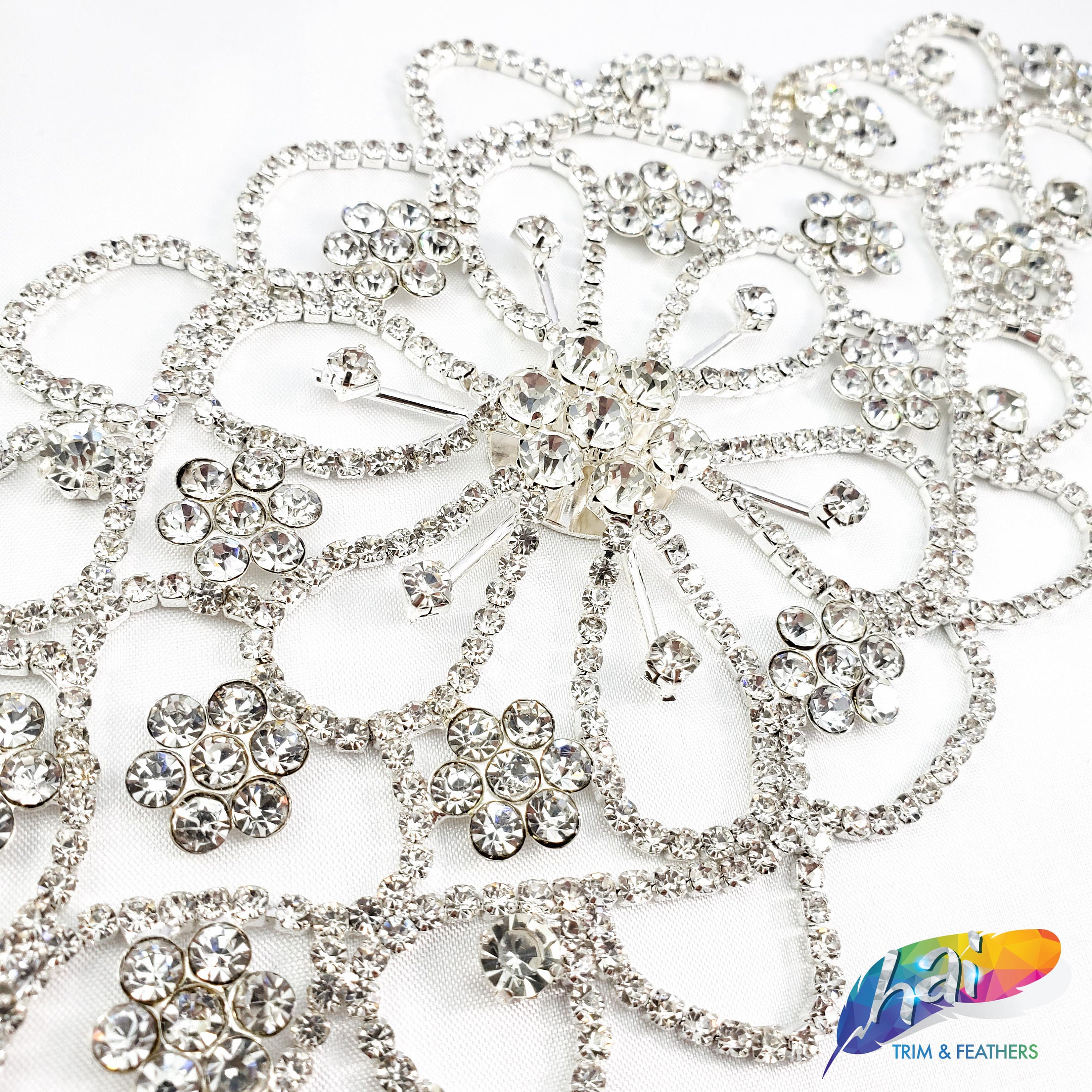 Motif de strass de diamant noir sur les arrangements en métal | Etsy