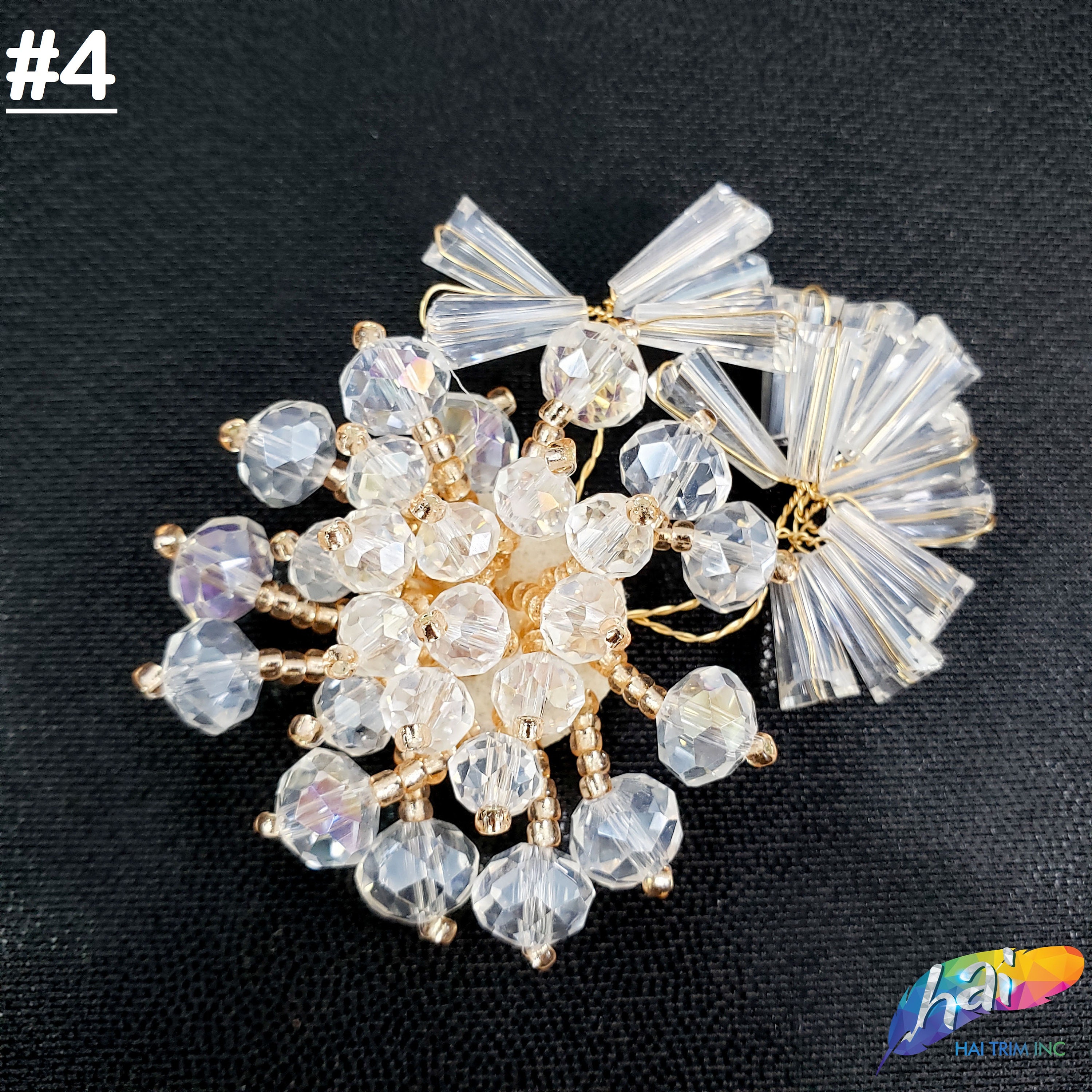 Acrylic Crystal Beaded String with Pearl Wire String Crystal | Etsy