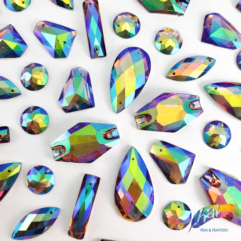 Loose Light Purple AB Resin Rhinestones Light Amethyst AB Sew - Etsy