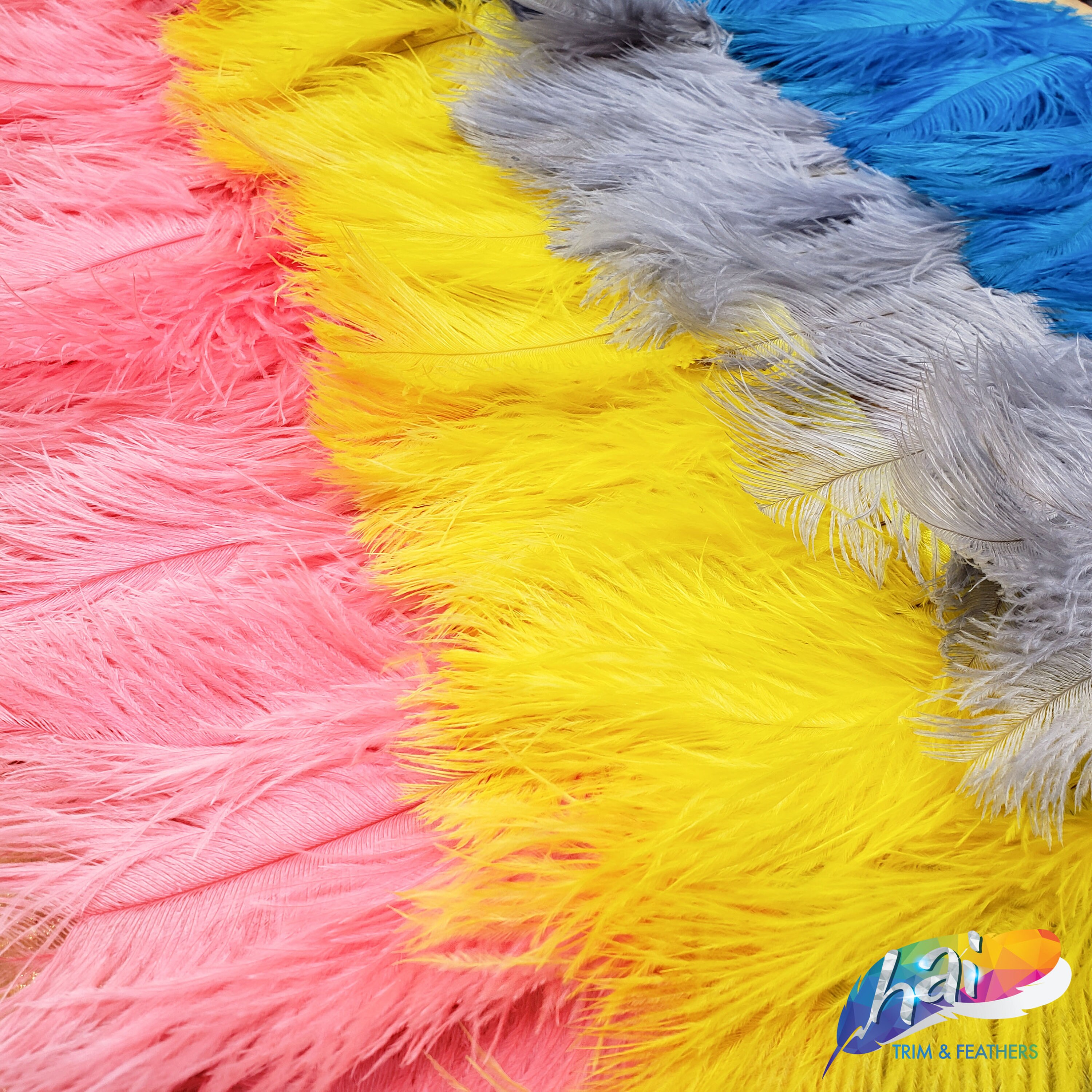 4-6 Bleached Dyed Ostrich Drab Fringe Ostrich Colored | Etsy