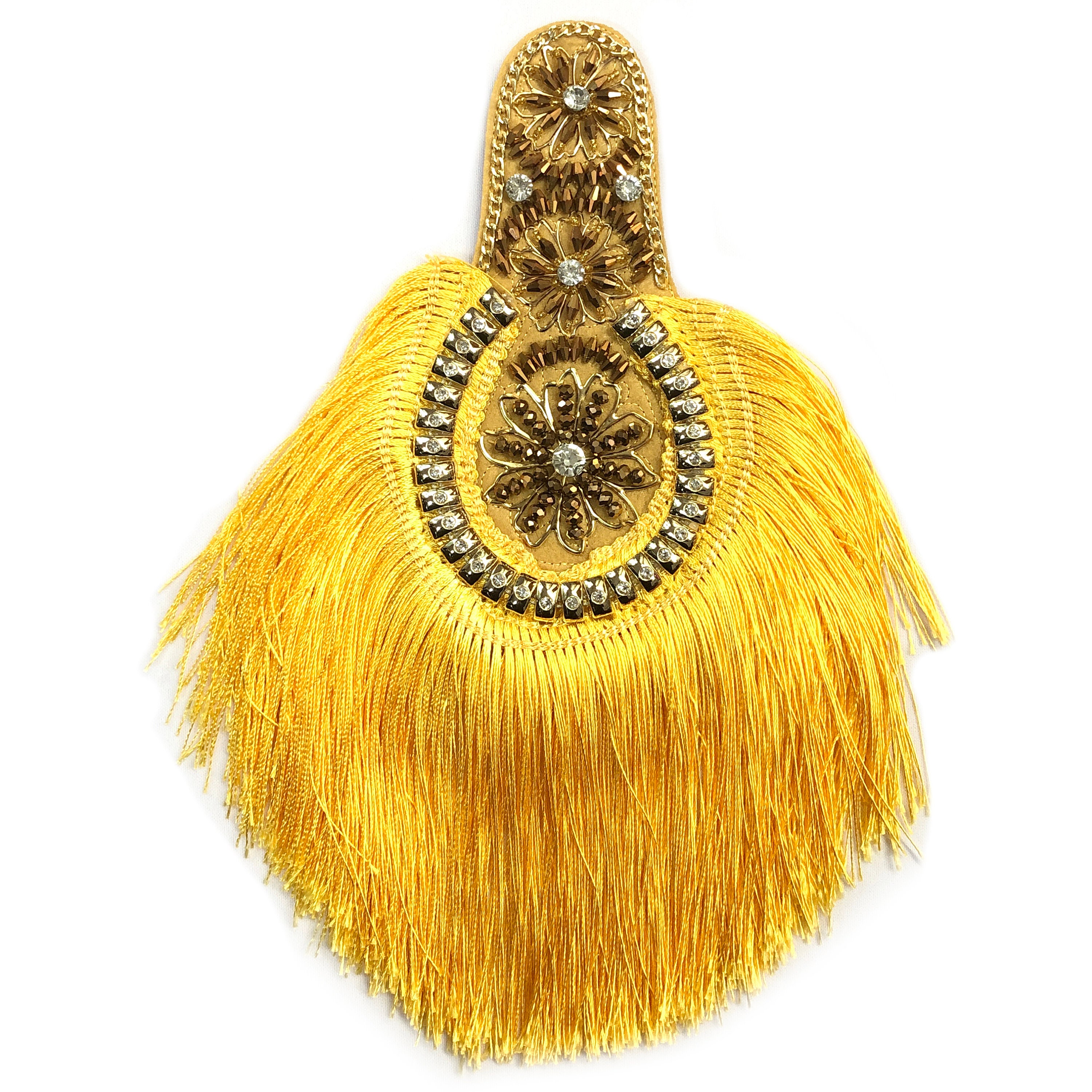 Sold PER PIECE! Beaded Rhinestone Epaulets, Fancy Shoulder Patches ...
