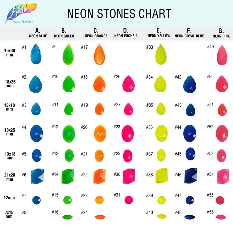 Neon Stones, Fluorescent Color Resin Rhinestones, Pink Sew on Colorful ...