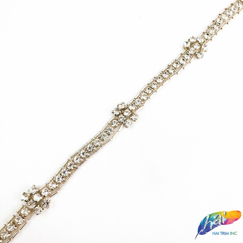 Beaded Crystal Rhinestone Trimming Wedding Elegant Formal | Etsy